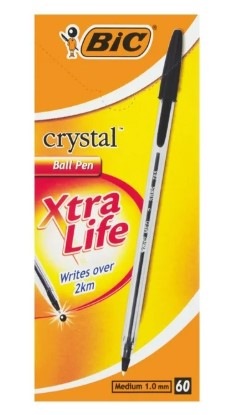 BIC Crystal Xtra Life Ball Pen (60 Pack) - LESEDI HOME SUPPLIER (PTY) LTD