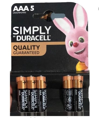 Duracell Simply AAA 5s - LESEDI HOME SUPPLIER (PTY) LTD